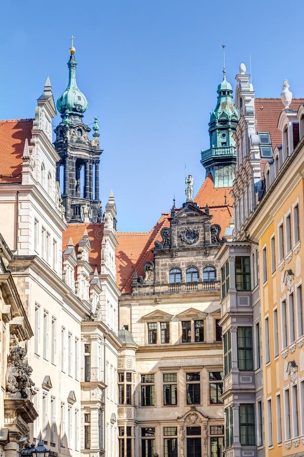 Barocke Architektur in Dresden Stockbild - Bild von barock, historisch ...