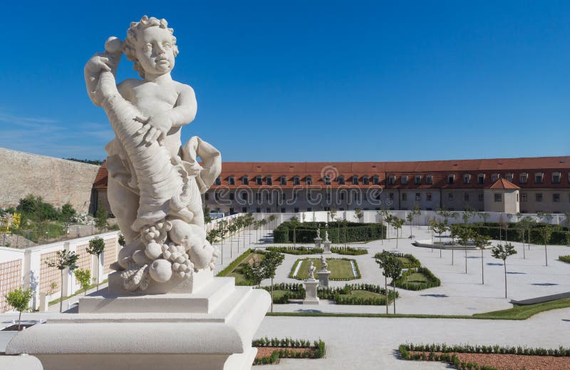 Barocker Garten, Bratislava-Schloss, Slowakei, am 2. August 2016 ...