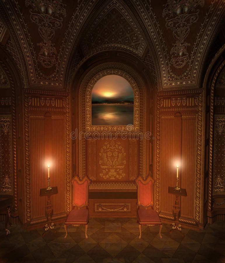 Barocker Raum 2 stock abbildung. Illustration von barock - 13338311