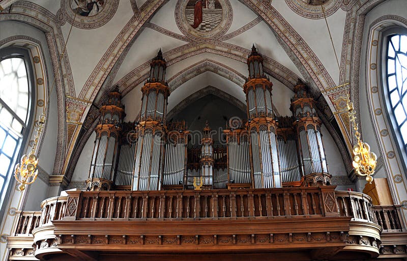Barok orgaan stock foto. Image of architectuur, kruis - 74463726