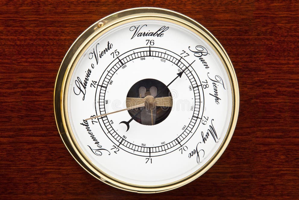 Barometer stock photo. Image of needle, weather, storm - 23581500