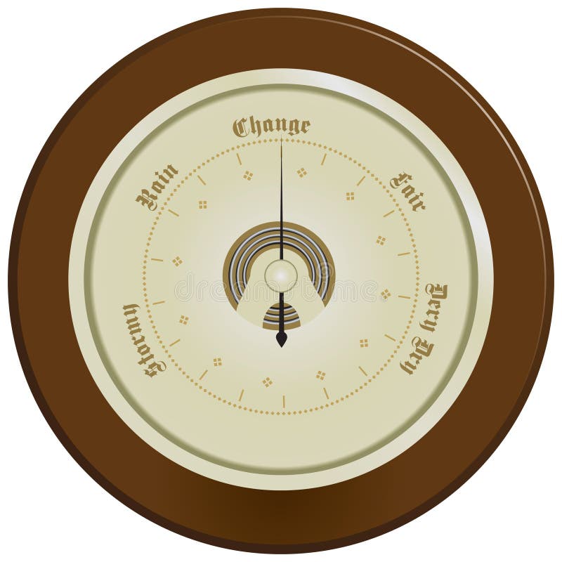 Barometer vektor abbildung. Illustration von druck, hintergrund - 23324271