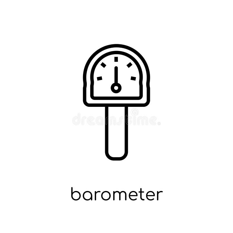 Barometer Icon. Trendy Modern Flat Linear Vector Barometer Icon Stock ...