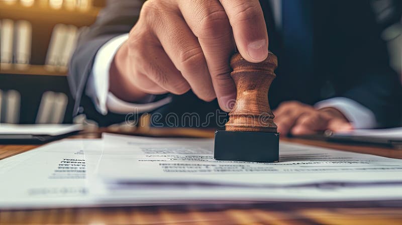 The Baron of Authentication Signing Off Stock Photo - Image of ...