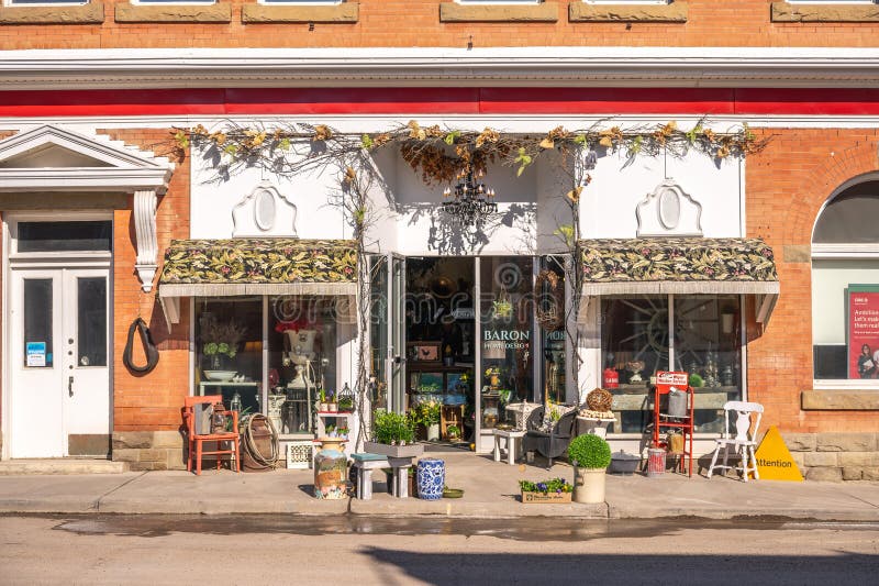 Baron Home Design Store in Downtown Nanton Editorial Stock Photo ...