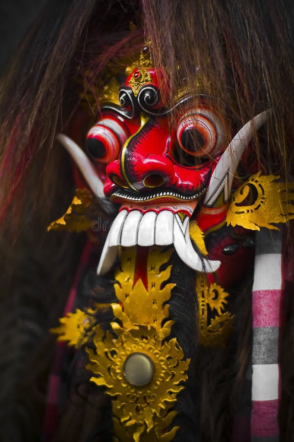 Barong Bali Mask stock photo. Image of demon, animism - 10741878