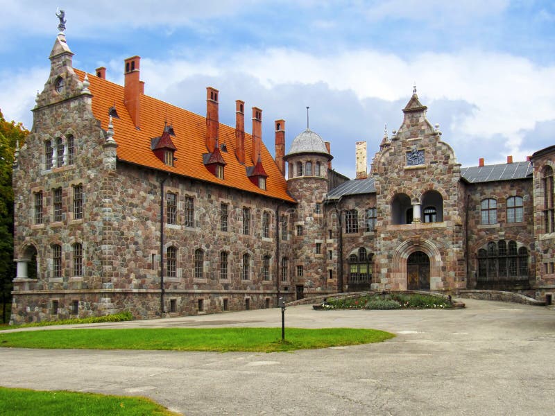 Baronial Castle of the 19th Century Stock Photo - Image of 19th ...