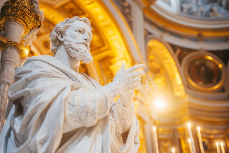 Baroque Altar Statue stock image. Image of altar, elegance - 356040499