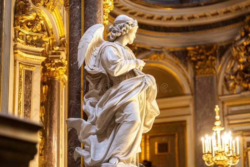Baroque Altar Statue stock image. Image of tradition - 356040603