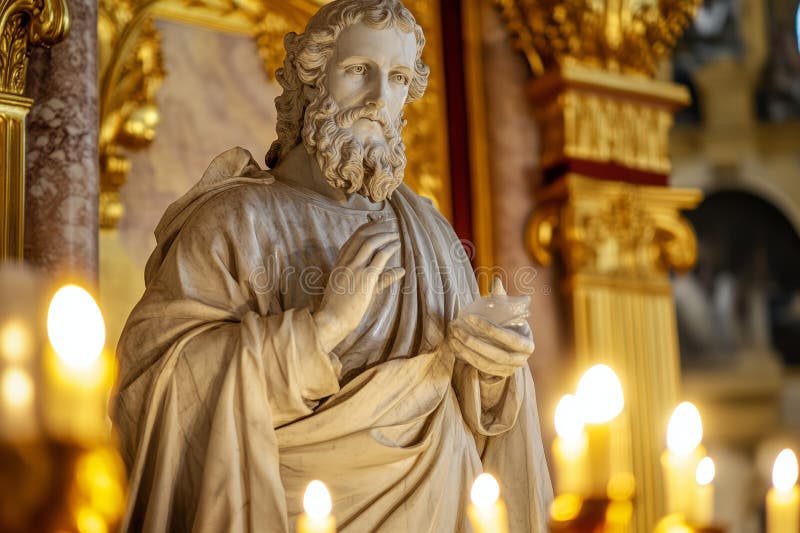 Baroque Altar Statue stock photo. Image of sculpture - 356040552