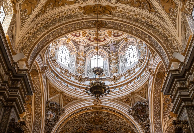 Baroque Architecture Inside the Basilica of Our Lady of Anguish in ...