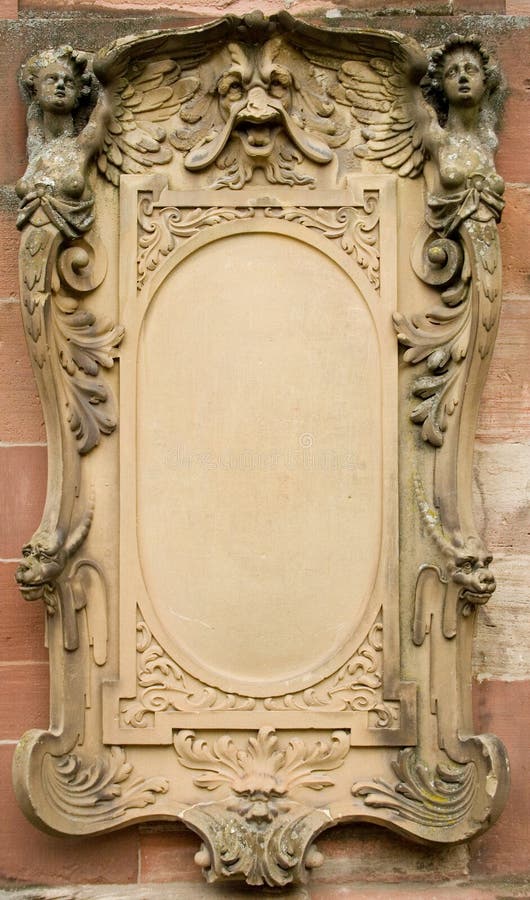Baroque bas-relief board stock image. Image of detail - 6638701