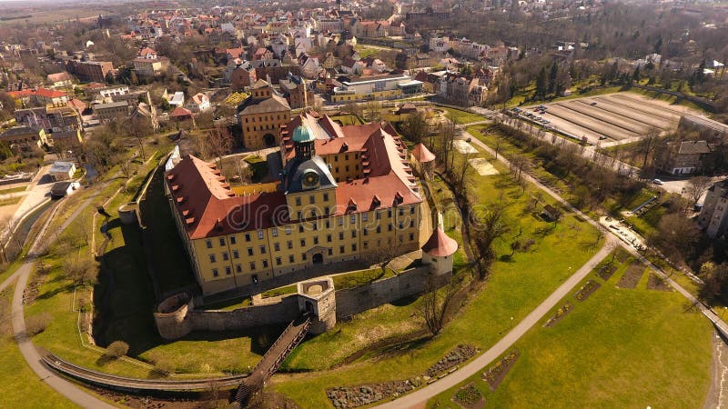 Zeitz Aerial View Old Town Germany Saxony-Anhalt Stock Image - Image of ...