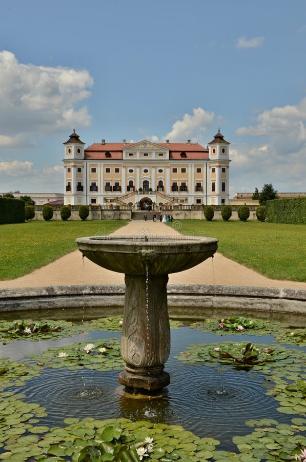 The Baroque Chateau Becov and the Reliquary of St Maurus Stock Photo ...
