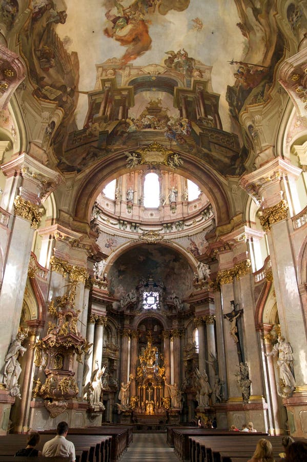 Baroque church stock image. Image of monastery, catholic - 21182983