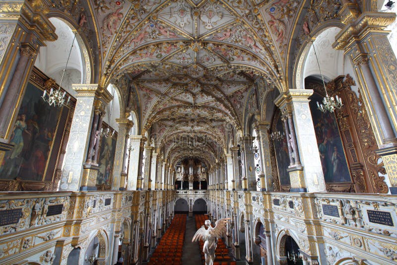 Baroque Church Nave Richly Decorated Editorial Photography - Image of ...