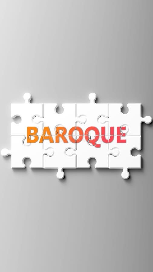 Baroque Complex Like a Puzzle - Pictured As Word Baroque on a Puzzle ...