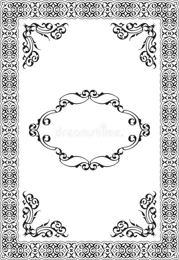 Baroque Cool Art Page stock vector. Illustration of design - 59260765