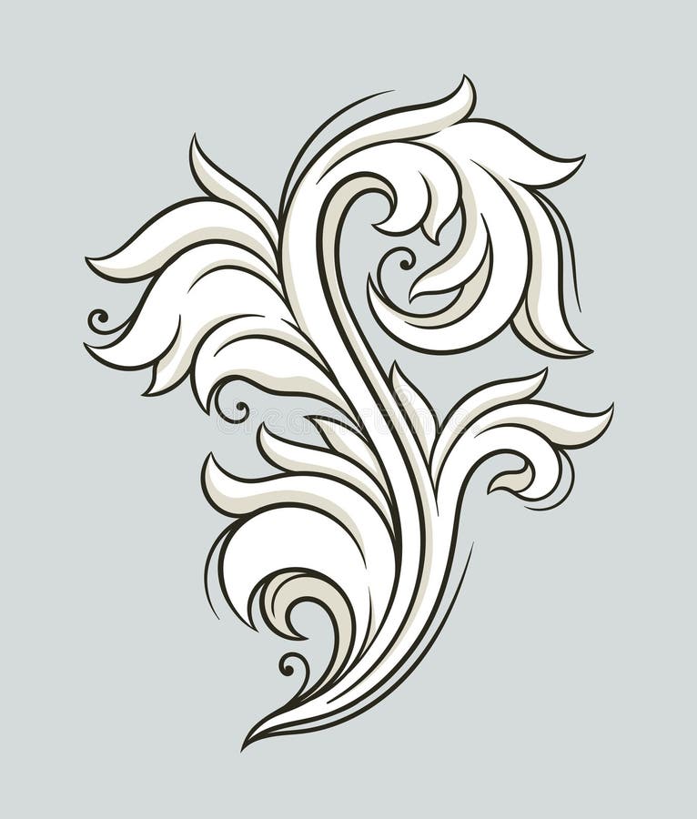 Baroque Element Vector Concept Stock Vector - Illustration of exquisite ...