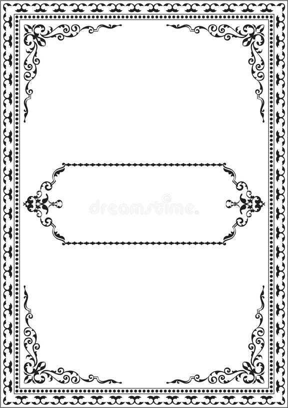 Baroque fine frame stock illustration. Illustration of florid - 39013153