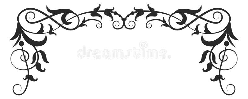 Baroque Frame. Luxury Decorative Filigree Page Border Stock Vector ...