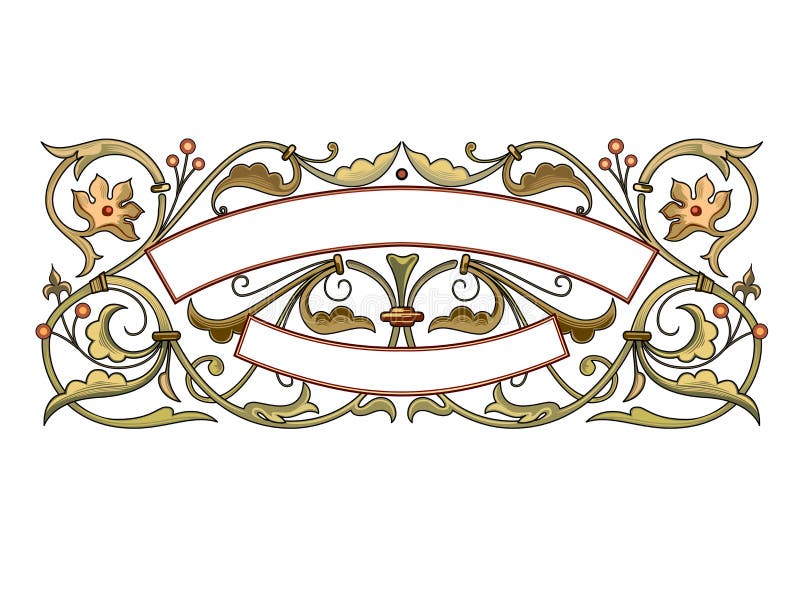 Vector - Baroque Frames and Decorative Elements - Vintage Banner with ...
