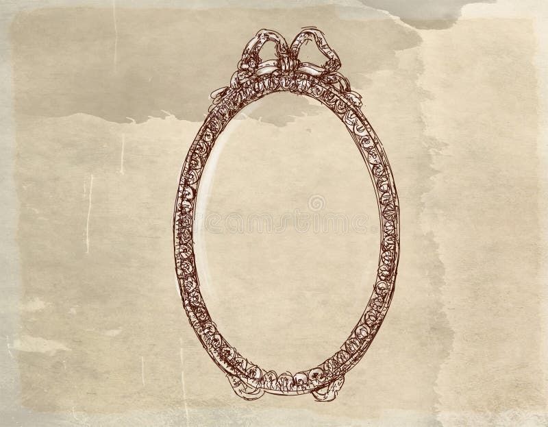 Baroque Frames with Vintage Base Stock Illustration - Illustration of ...