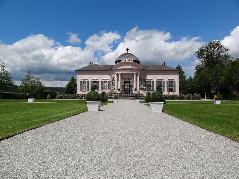 Baroque Garden Pavilion in Melk Abbey, Austria Stock Image - Image of ...