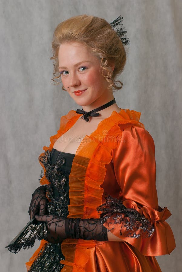 Baroque girl stock image. Image of fashion, women, retro - 17669333