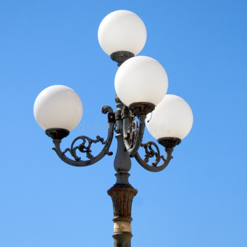 Baroque Lamp post stock image. Image of ancient, place - 73504621