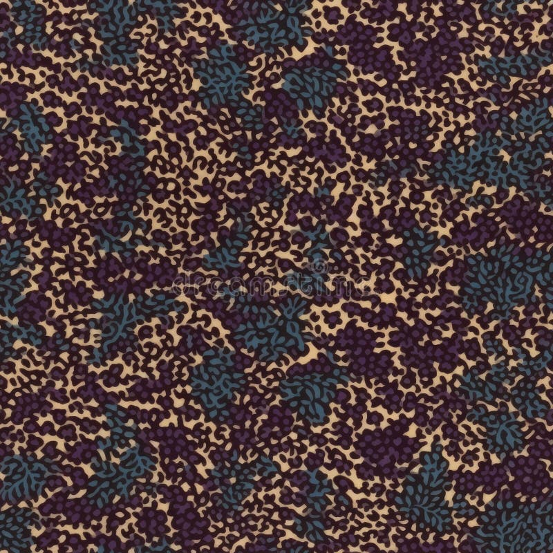 Baroque Leopard Fusion Pattern. Leopard Spots with Baroque Floral ...