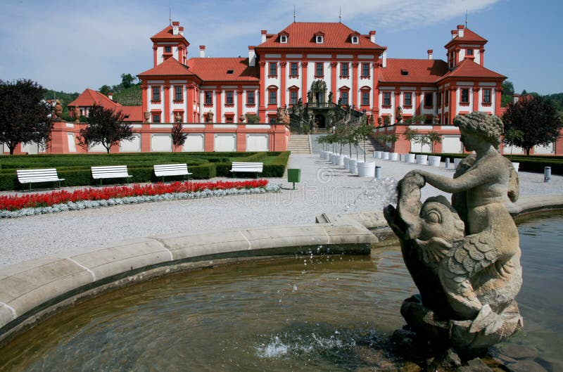 Baroque Manor House in Prague Stock Photo - Image of stone, barocco ...