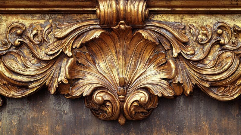 Baroque Ornamentation and Its Symbolism Stock Image - Image of ornament ...