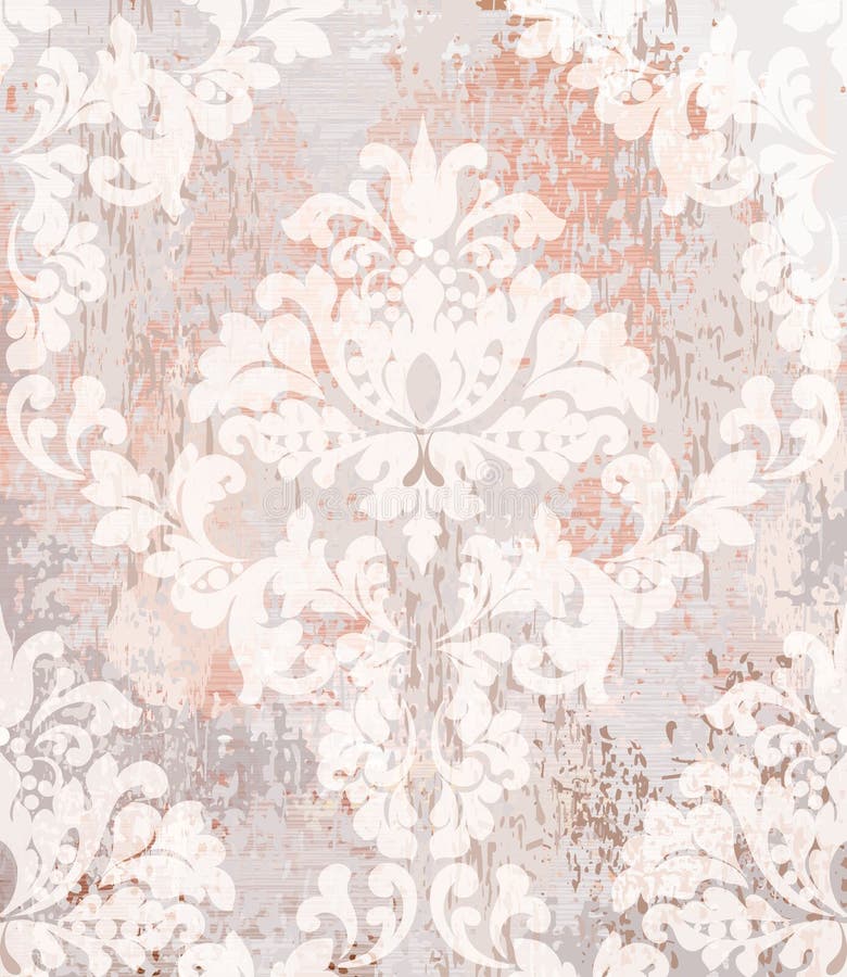 Baroque Pattern Vector. Vintage Ornamented Texture Luxury Design. Royal ...