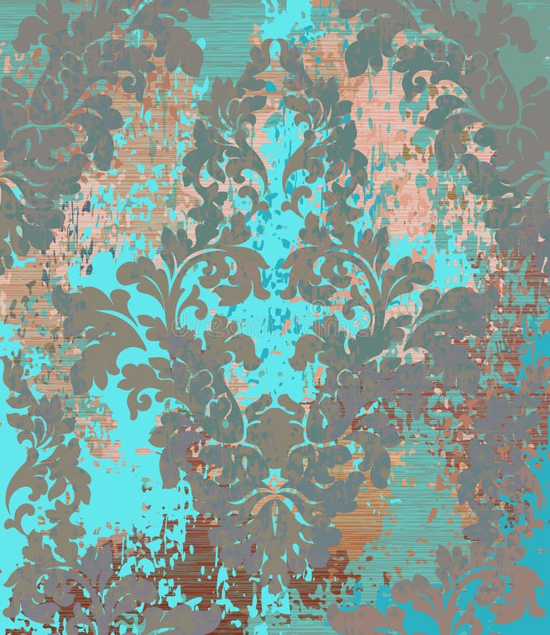 Baroque Pattern Vector. Vintage Ornamented Texture Luxury Design. Royal ...