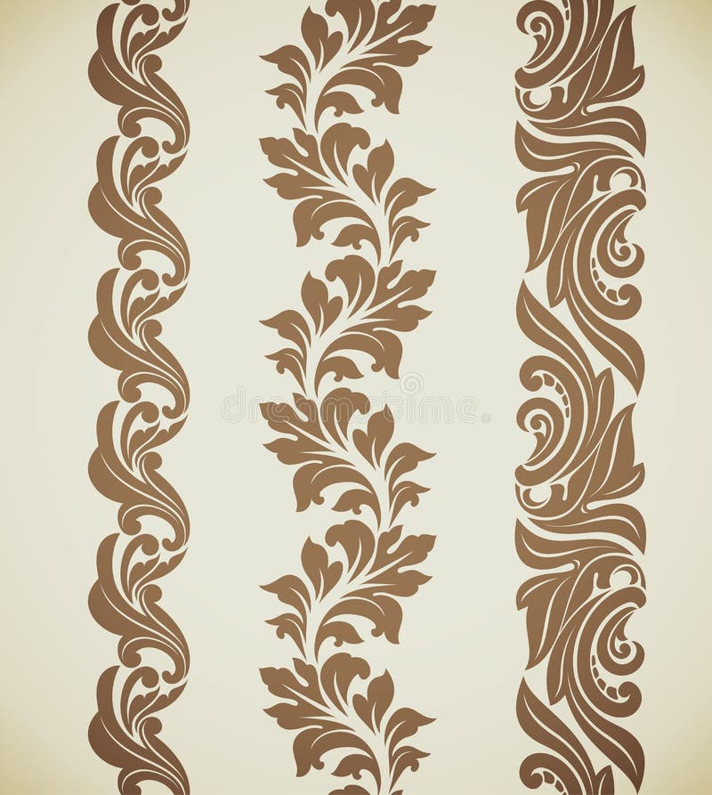 Baroque patterns stock vector. Illustration of continuity - 33386638