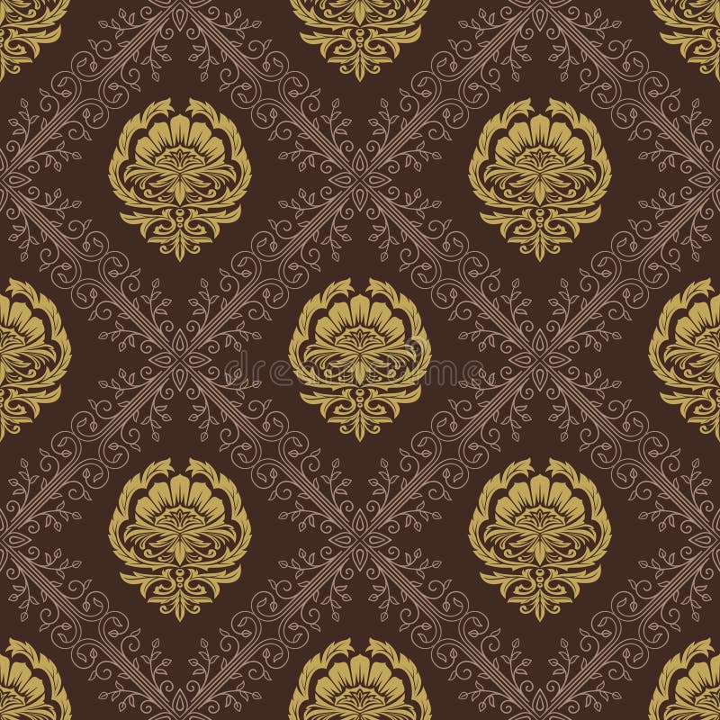 Baroque Seamless Pattern2 stock illustration. Illustration of antique ...
