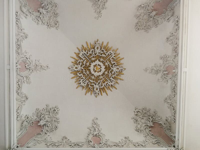 Baroque stucco ceilings stock image. Image of ludwigskirche - 226460627