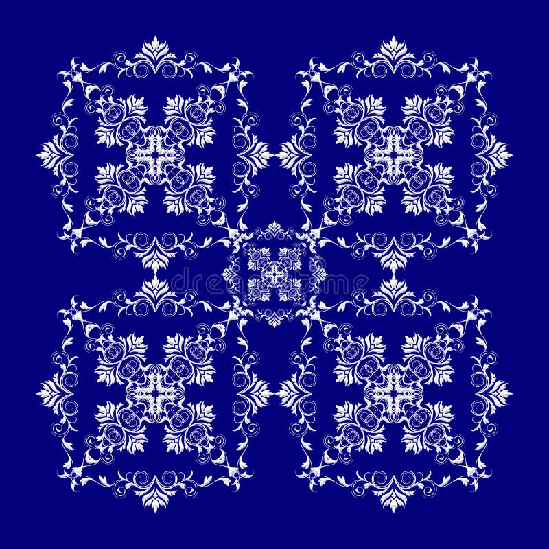 Baroque Style Mandala. Christmas Motif. Stock Illustration ...