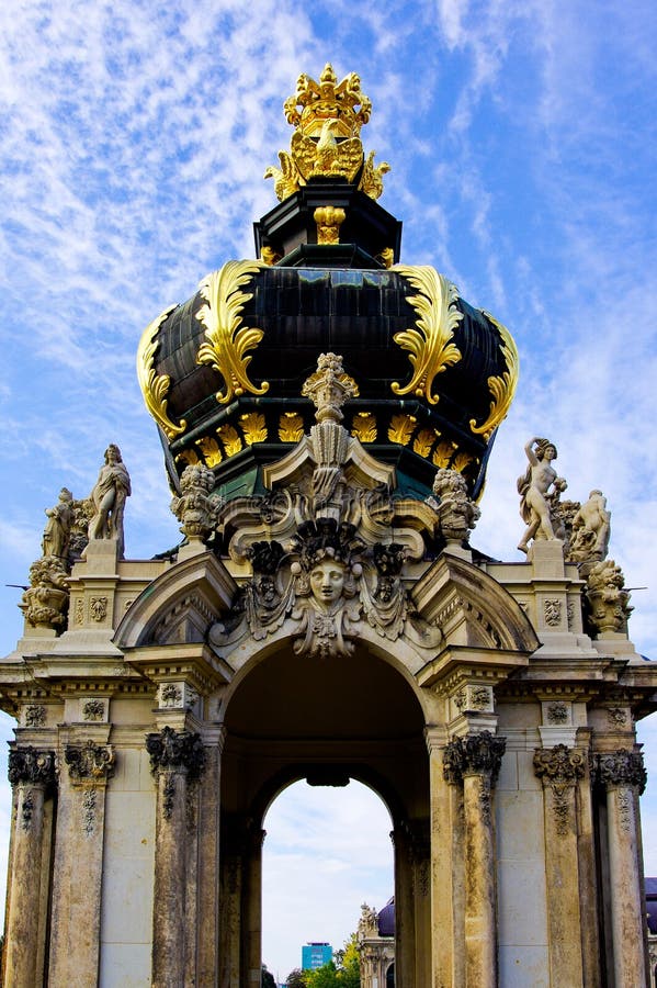 Baroque Style City Wall with Blue Sky Stock Image - Image of ...