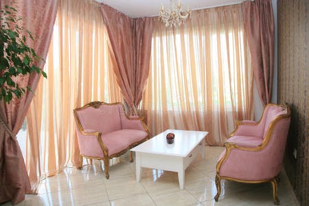 Baroque Style Office Interior Stock Photo - Image of wooden, design ...