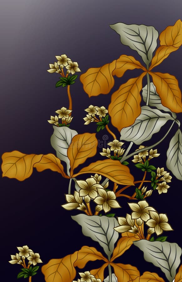 Baroque Textile Design Print Created Stock Illustration - Illustration ...