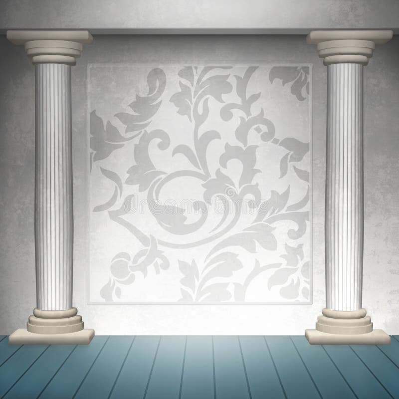 Baroque wall design stock illustration. Illustration of exhibition ...