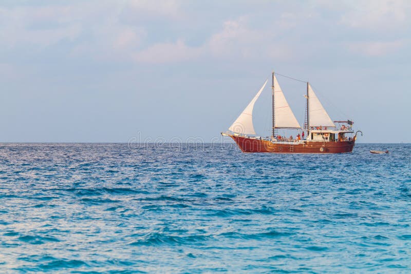 Barque at the sea stock image. Image of andaman, angle - 69504137