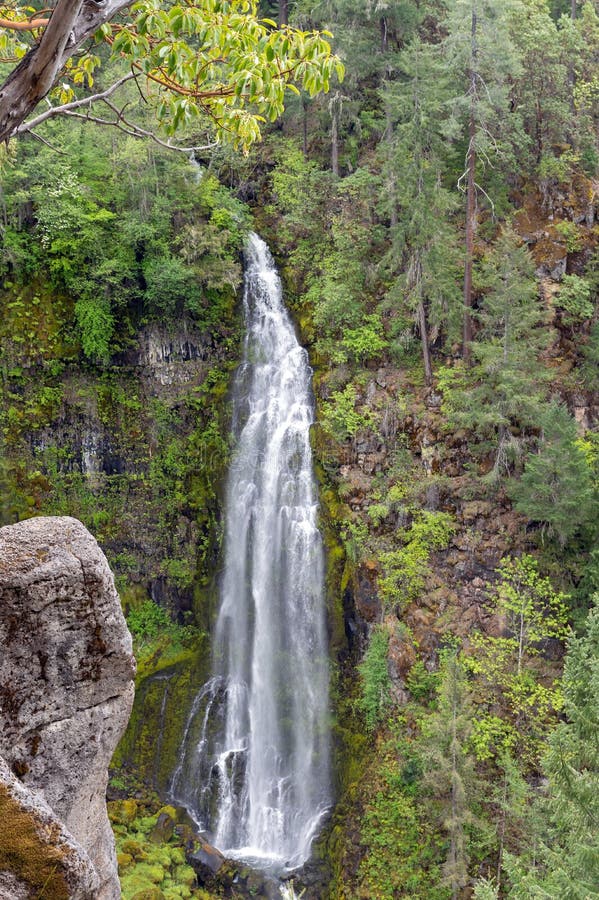 Barr Creek Falls in Flows into the Canyon in Prospect State Park ...