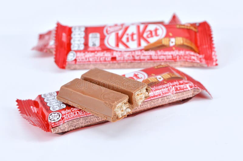 Barra De Chocolate Do Kat Do Jogo De Nestle Foto de Stock Editorial ...