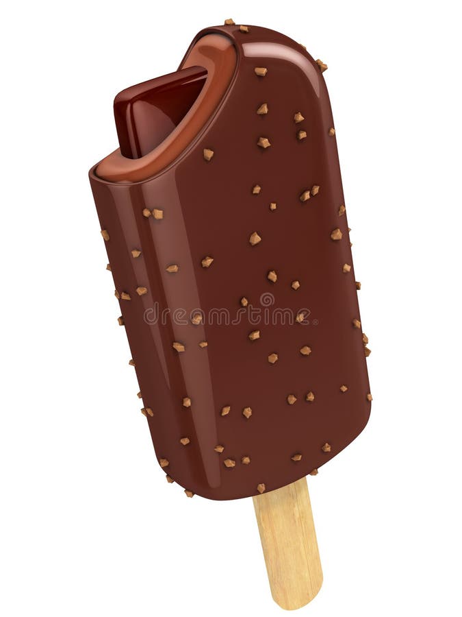 Barra De Helado En Un Palillo Stock de ilustración - Ilustración de ...