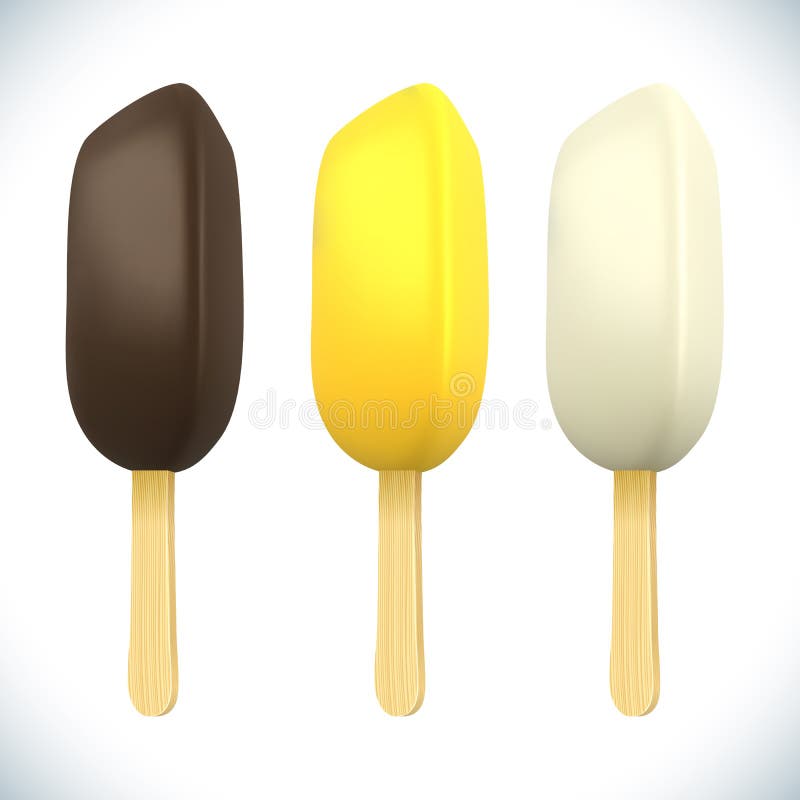 Barra Del Helado Del Palillo Ilustración del Vector - Ilustración de ...