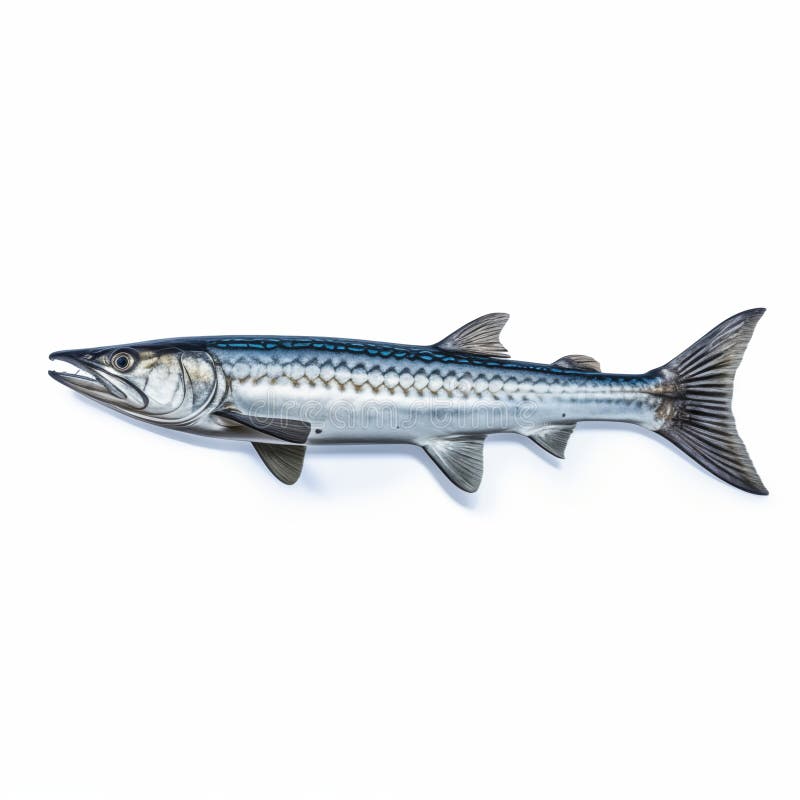 A Detailed View of a Barracuda Showcasing Its Sleek Body and Sharp ...