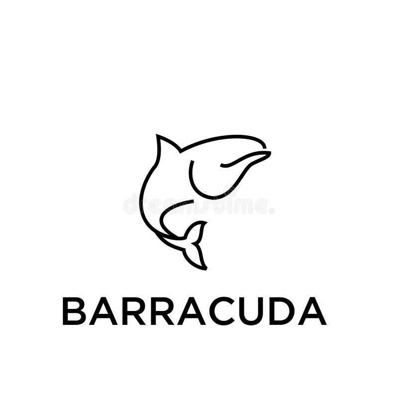 Barracuda Fish Logo Icon Designs Illustration Stock Illustration ...